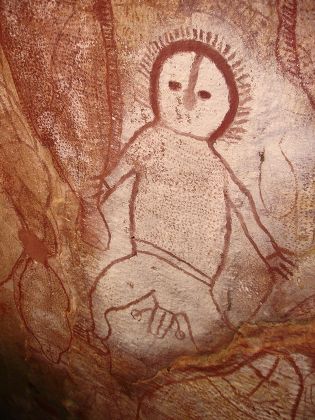 Aboriginal Cave Paintings Rock Shelter Gwion Editorial Stock Photo ...