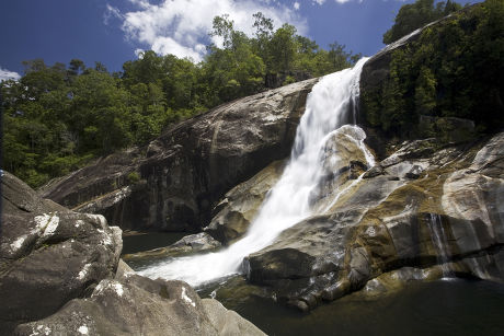 Murray Falls Spilling Over Pink Granite Editorial Stock Photo - Stock ...