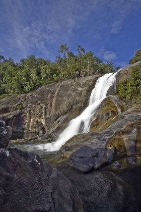 Murray Falls Spilling Over Pink Granite Editorial Stock Photo - Stock ...