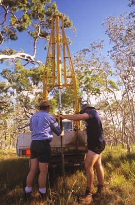 Soil Testing Using Core Sampler Which Editorial Stock Photo - Stock ...