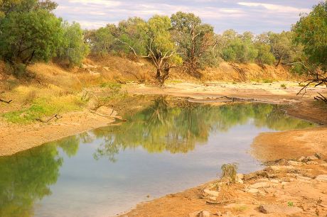 Georgina River By Donohue Highway Crossing Editorial Stock Photo ...