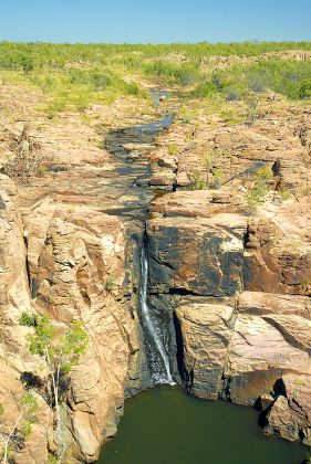 Waterfall Sandstone Northeastern Part Station Broadmere Editorial Stock ...