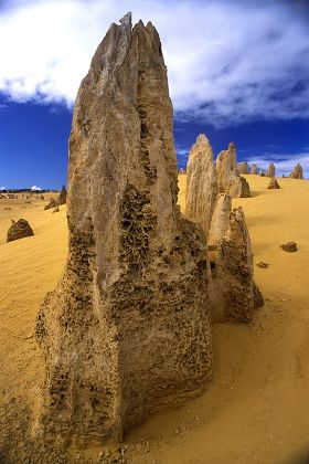 Pinnacles Desert Calcified Sand Nambung National Editorial Stock Photo ...