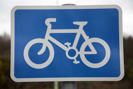 Cycle Parking Blue Rectangle Sign Editorial Stock Photo - Stock Image ...