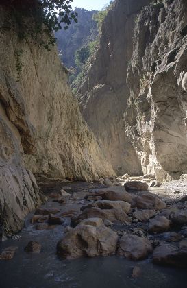 Steep Sided Gorge Eroded Through Limestone Editorial Stock Photo ...