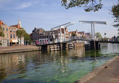 Gravestenenbrug Bridge Haarlem Holland Editorial Stock Photo - Stock ...