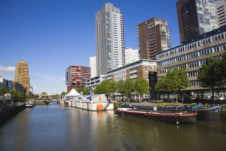 Modern Architecture Wijnhaven Rotterdam Netherlands Editorial Stock ...