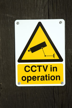Cctv Cameras Operation Sign Editorial Stock Photo - Stock Image ...