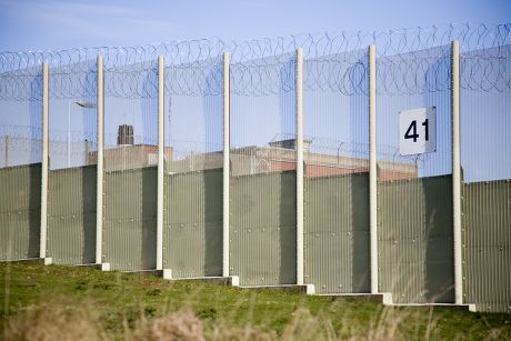 Perimeter Fence Warren Hill Prison Suffolk Editorial Stock Photo ...