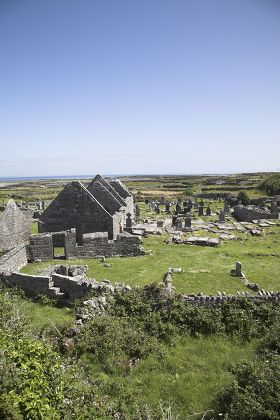 Ruined Monastic Church Graveyard Inishmore Aran Editorial Stock Photo ...