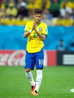 Neymar Brazil Looks Like He Praying Editorial Stock Photo - Stock Image ...