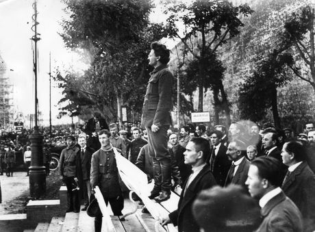 Leon Trotsky Speaking Tomb Victims Explosion Editorial Stock Photo ...