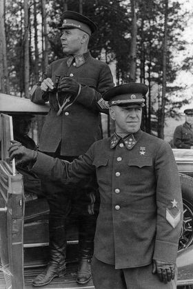 Marshal Timoshenko General Georgy Zhukov During Editorial Stock Photo ...