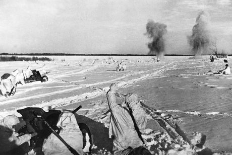 Soviet Red Army Infantry Advancing On Editorial Stock Photo - Stock ...