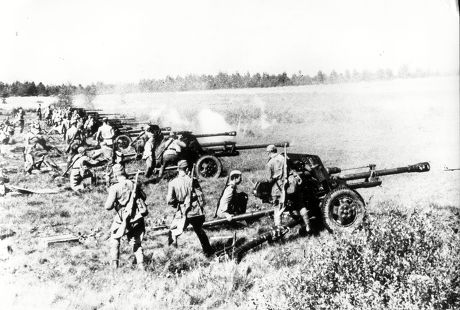Soviet Antitank Unit Open Firing Position Editorial Stock Photo - Stock ...