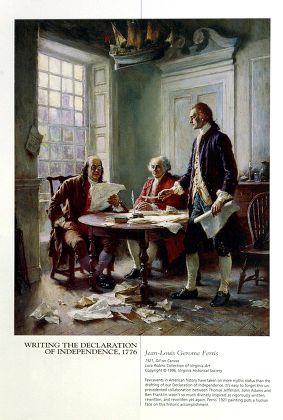 Original Writing Declaration Independence 1776 Editorial Stock Photo ...