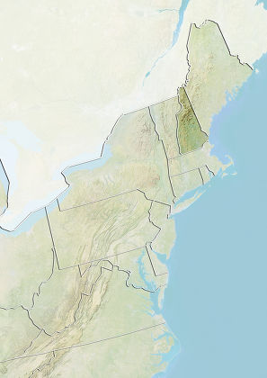Relief Map State New Hampshire Northeastern Editorial Stock Photo ...
