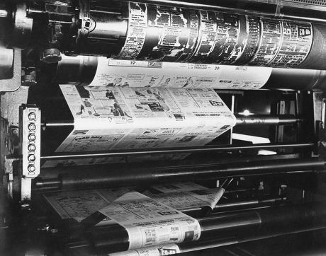 California C 1938 Newspaper Being Printed Editorial Stock Photo - Stock ...