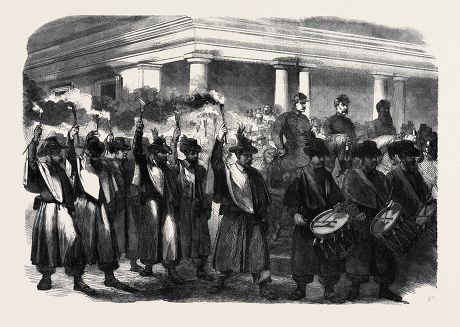 Civil War America Torchlight Procession General Editorial Stock Photo ...