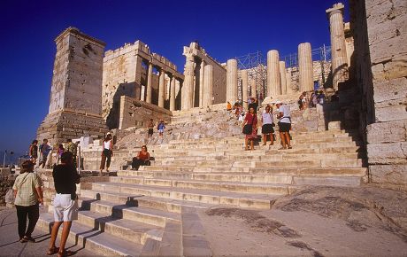 Beule Gate Acropolis Athens Greece Editorial Stock Photo - Stock Image ...