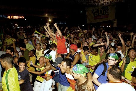 Brazil Football Fans Celebrating Another Win Editorial Stock Photo ...