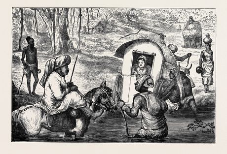 Indian Sketches Crossing Nullah Editorial Stock Photo - Stock Image ...