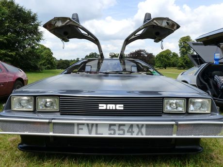 DeLorean Owners Club rally at Kingston Lacey House, Dorset, Britain ...