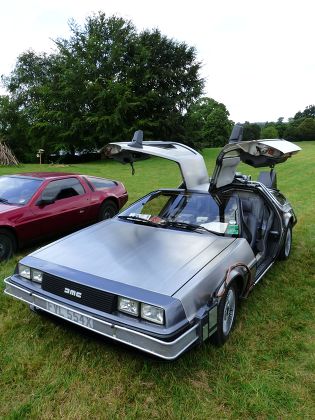 DeLorean Owners Club rally at Kingston Lacey House, Dorset, Britain ...