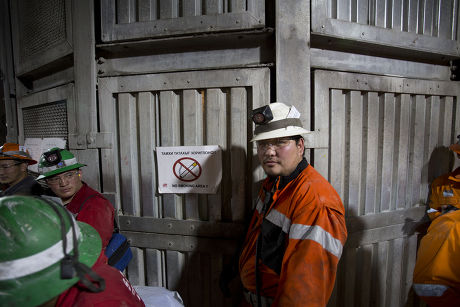 Miners Queue Lift Take Them Back Editorial Stock Photo - Stock Image ...