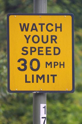 30 Mph Speed Limit Sign Editorial Stock Photo - Stock Image | Shutterstock