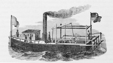 One John Fitchs Steamboats C1790 This Editorial Stock Photo - Stock ...