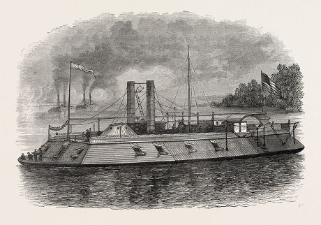 Federal Ironclad River Gunboat American Civil Editorial Stock Photo ...