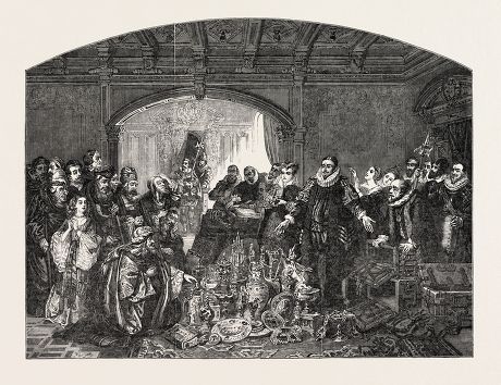 William Nassau Moneylenders Painted By Claudius Editorial Stock Photo ...