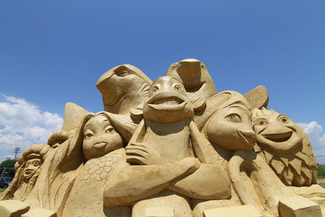Bulgaria Sand Figures Festival, Burgas, Bulgaria - 05 Jul 2014 Stock ...