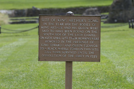 King Arthurs Tomb Glastonbury Abbey Editorial Stock Photo - Stock Image ...