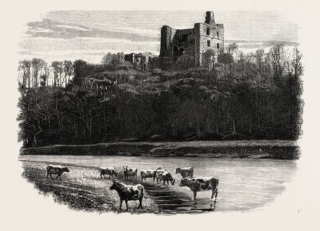 Norham Castle Partly Ruined Castle Northumberland Editorial Stock Photo ...
