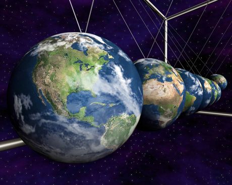 Multiple Planet Earths Executive Toy Editorial Stock Photo - Stock ...