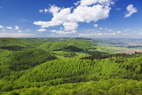 View Rossbergturm Tower Over Albtrauf Escarpment Editorial Stock Photo ...