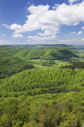 View Rossbergturm Tower Over Albtrauf Escarpment Editorial Stock Photo ...