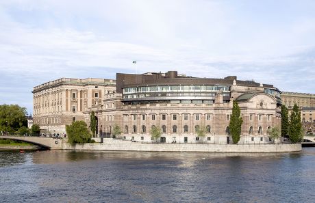 Swedish Parliament House Riksdagshuset Island Holy Editorial Stock Photo - Stock Image ...