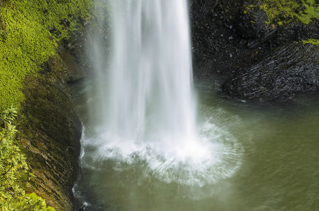 Surge Water Falling Into Lake Bridal Editorial Stock Photo - Stock ...