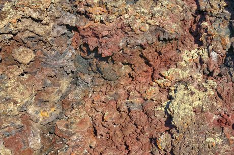 Volcanic Rock Coloured By Metallic Oxides Editorial Stock Photo - Stock ...