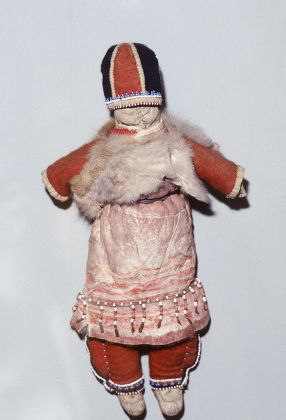 Native American Athabaskan Artifact Doll Traditional Editorial Stock ...