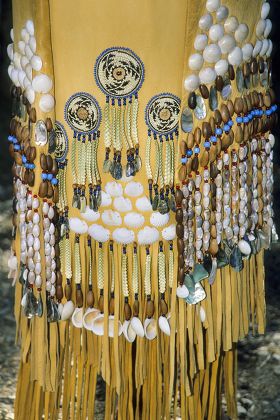 Traditional Hupa Indian Dance Skirt Made Editorial Stock Photo - Stock ...