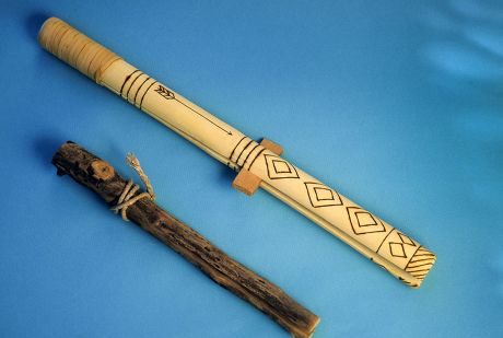 Traditional Clapper Sticks Used By Pomo Editorial Stock Photo - Stock ...