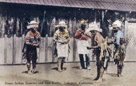 Historic 1906 Photograph Group Pomo Dancers Editorial Stock Photo ...