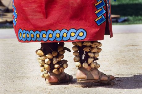 Aztec Leg Rattles Made Nut Shells Editorial Stock Photo - Stock Image ...