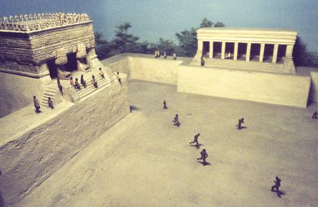 Museum Model Display Aztec Ball Court Editorial Stock Photo - Stock ...