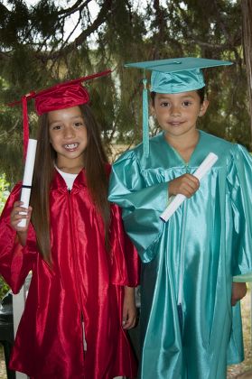 Two Native American Sisters Dressed Graduation Editorial Stock Photo ...