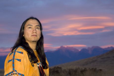 Closeup Native American Teenage Boy Wears Editorial Stock Photo - Stock ...